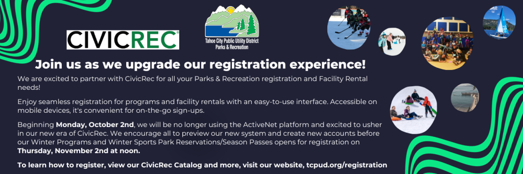 Recreation Department | Tahoe City Public Utility District